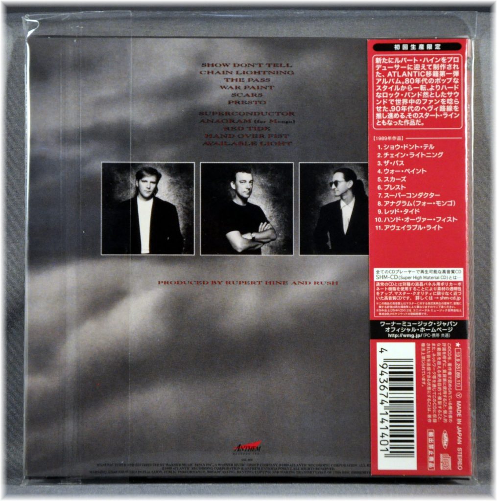 RUSH Presto NEW Factory Sealed Orig. 2013 JAPAN Mini LP SHM-CD (Ltd. Ed ...